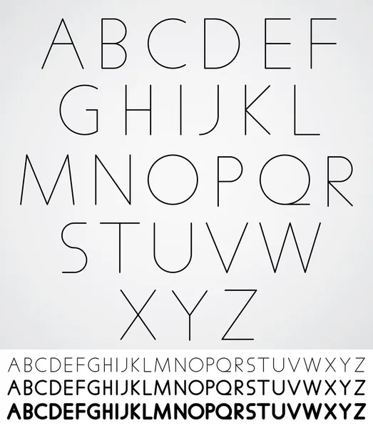 Skinny letters Vector Images | Depositphotos