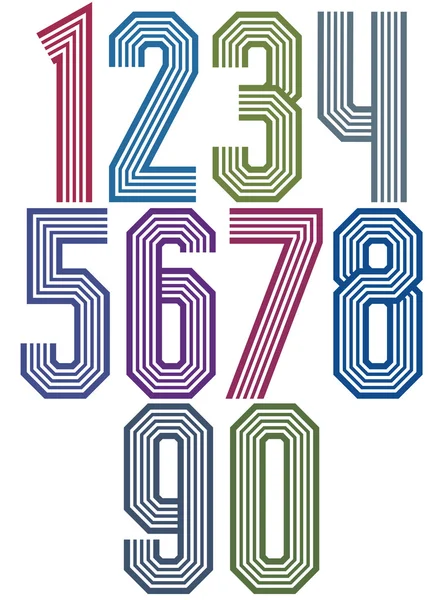 Retro stripe font Vector Art Stock Images | Depositphotos