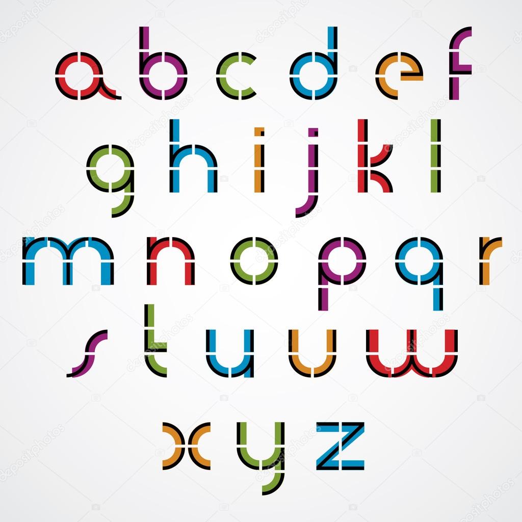 Alfabeto letras estilo geométrico . vetor(es) de stock de ©Ostapius ...