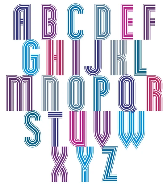 Retro style striped font. Stock Vector Image by ©Ostapius #51744255