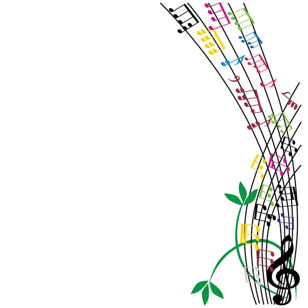 Music notes composition, musical theme background, vector illust Stock ...