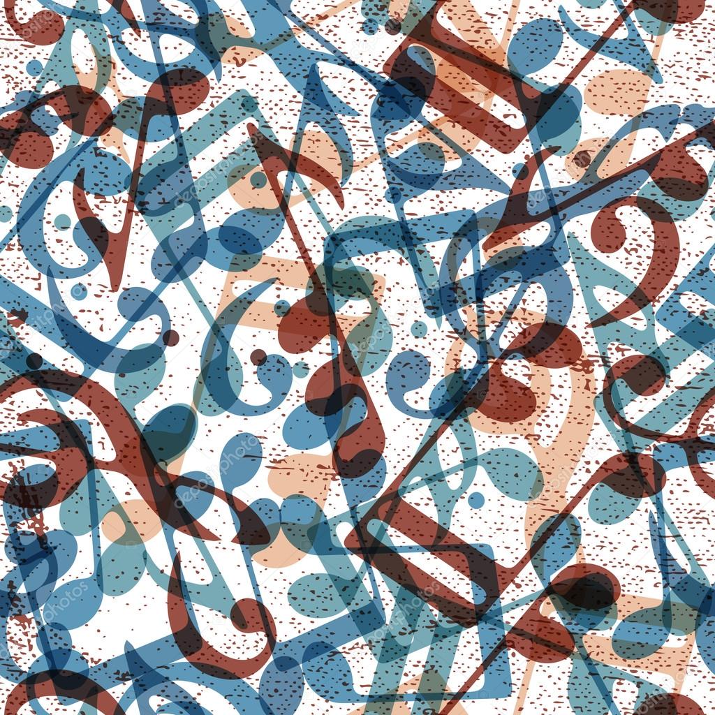 Musical notes seamless pattern. Stock Vector Image by ©Ostapius #51740797