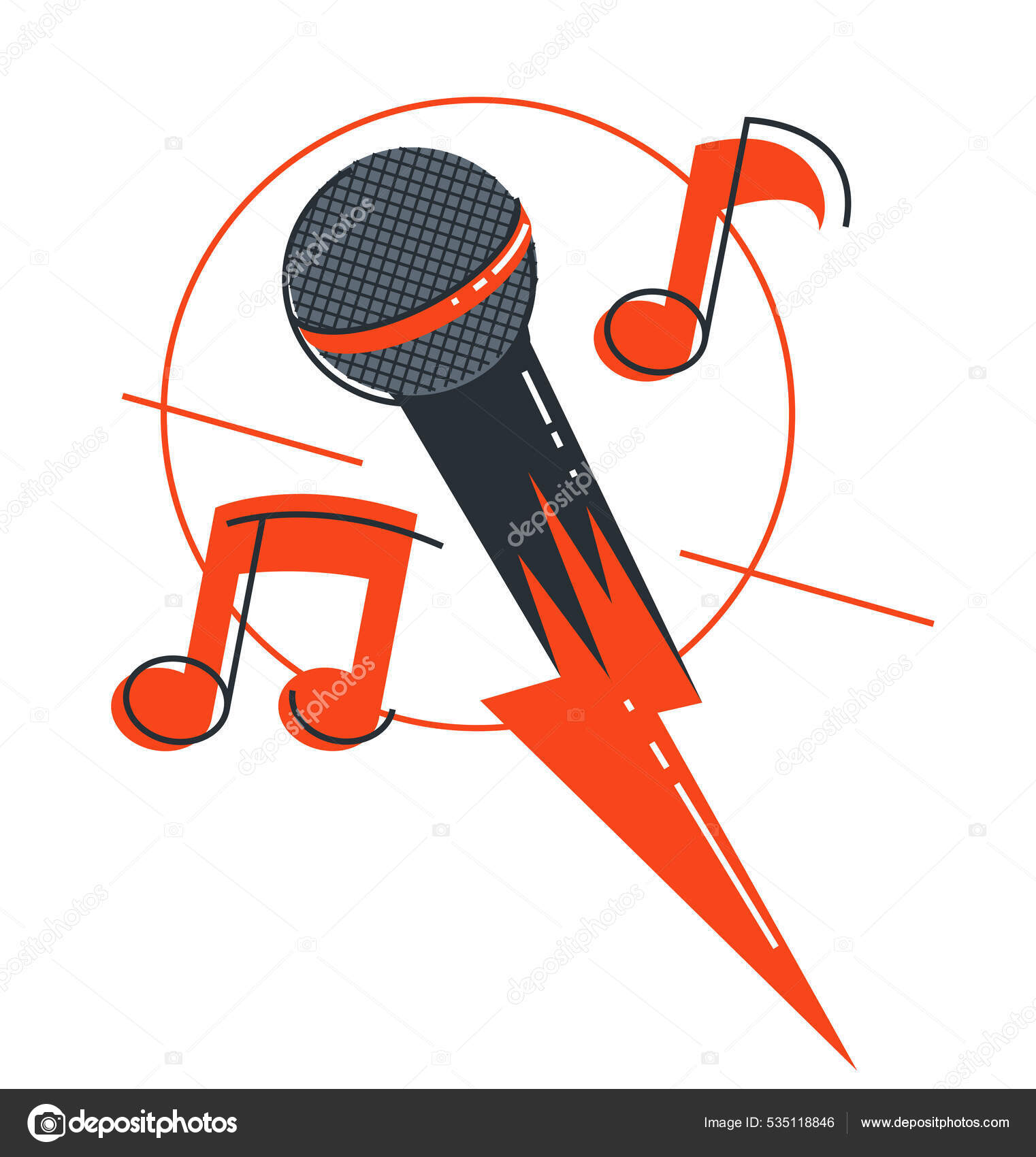 Logotipo Vectorial Del Micrófono