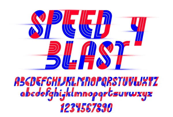 Sprinter font Imagens de Stock de Arte Vetorial | Depositphotos
