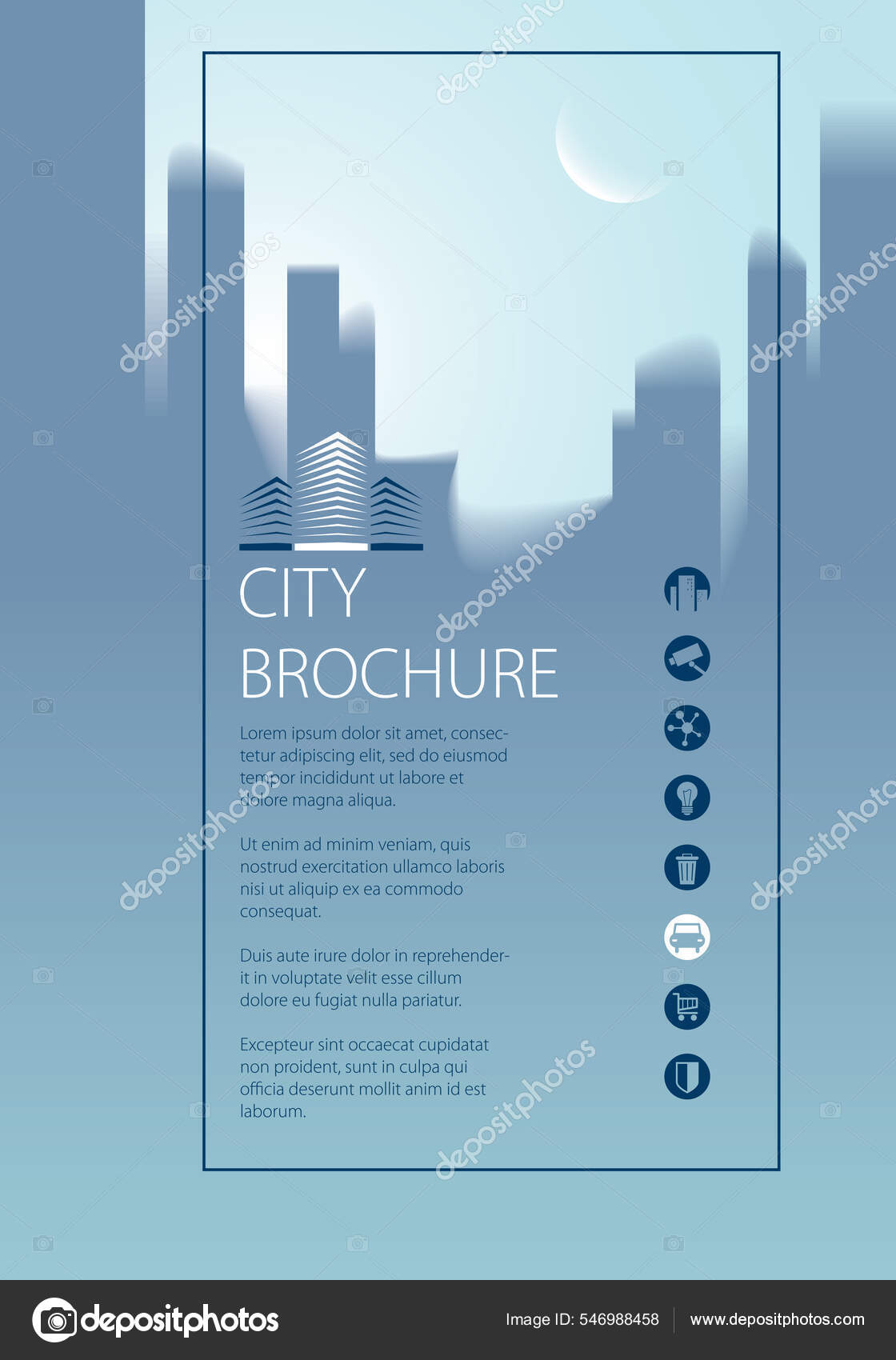 Simple City Traveling Tourist Guide Book Brochure Flyer Cover Poster ...