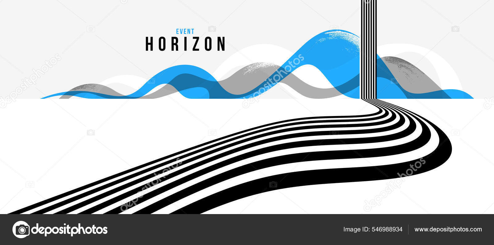 Linear Composition Vector Road Horizon Abstract Background Lines ...