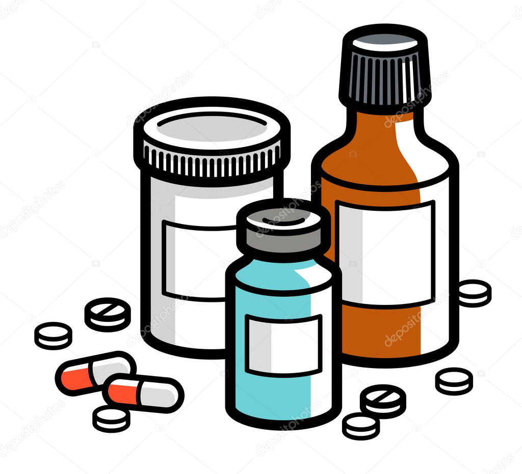 Pastilla De Medicina De Dibujos Animados