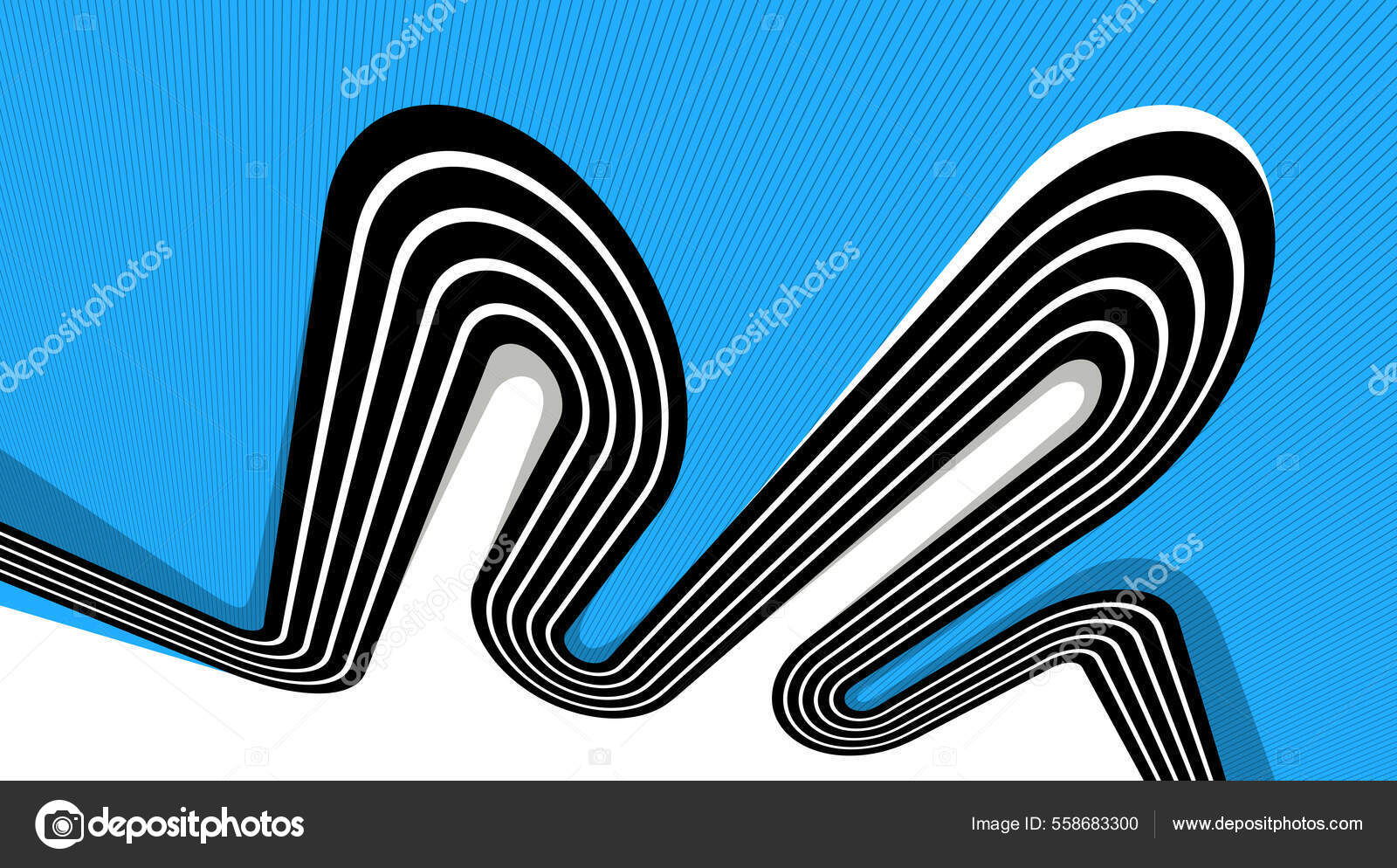 Creative Lines Vector Abstract Background Perspective Linear Graphic ...