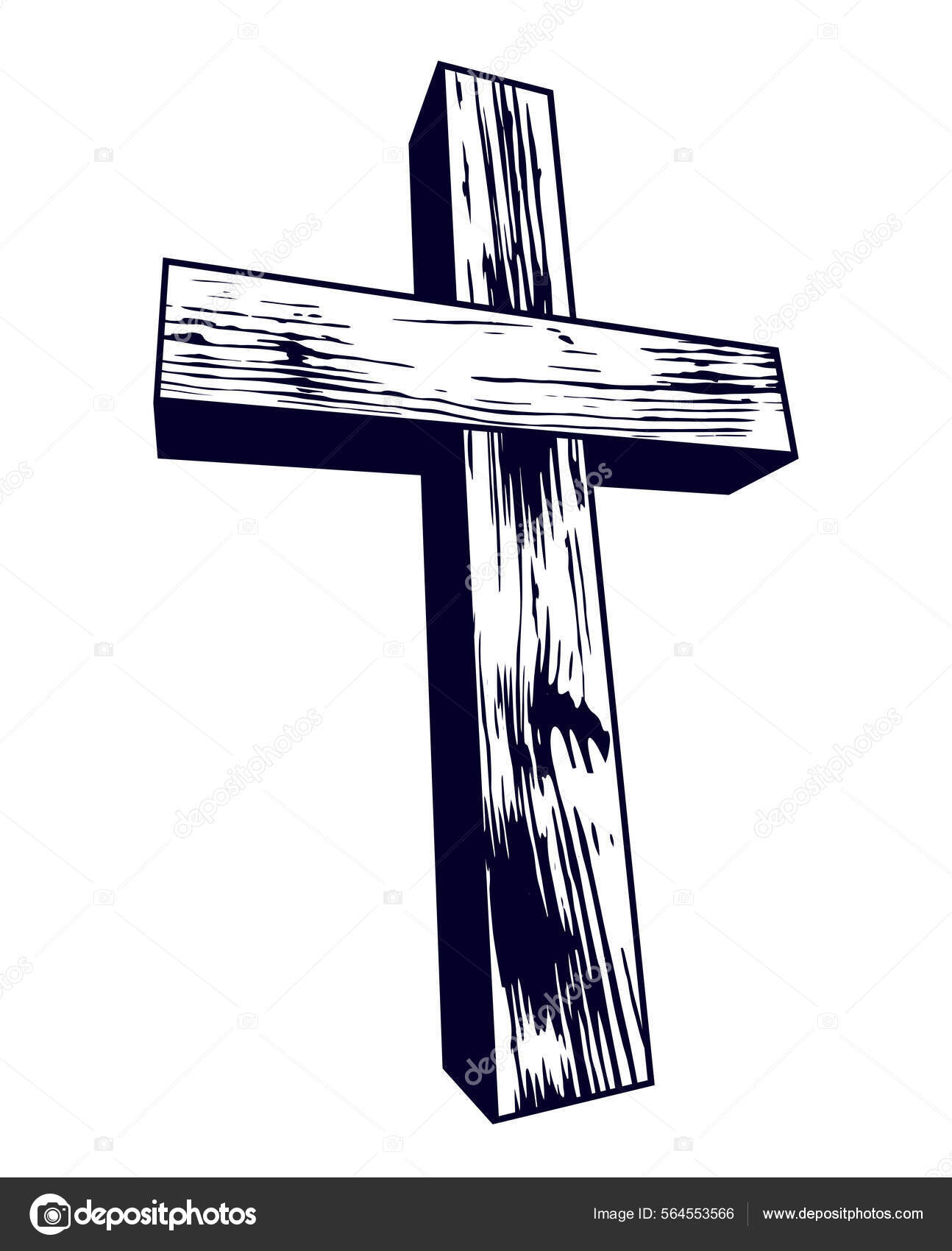Christian Cross Vector Religion Logo Tattoo Stock Vector by ©Ostapius ...