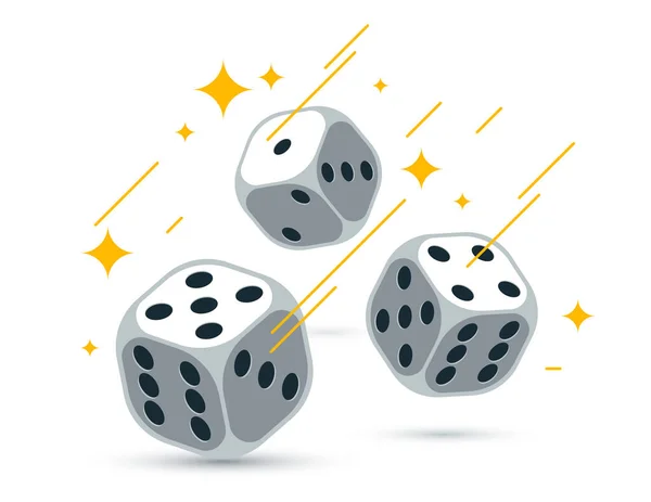 Dice Vector Objects Isolated Illustration Gambling Games Design Board ...