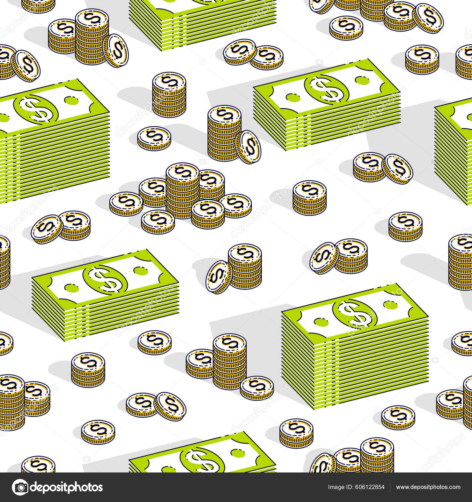 Money Cash Seamless Background Backdrop Financial Business Website ...