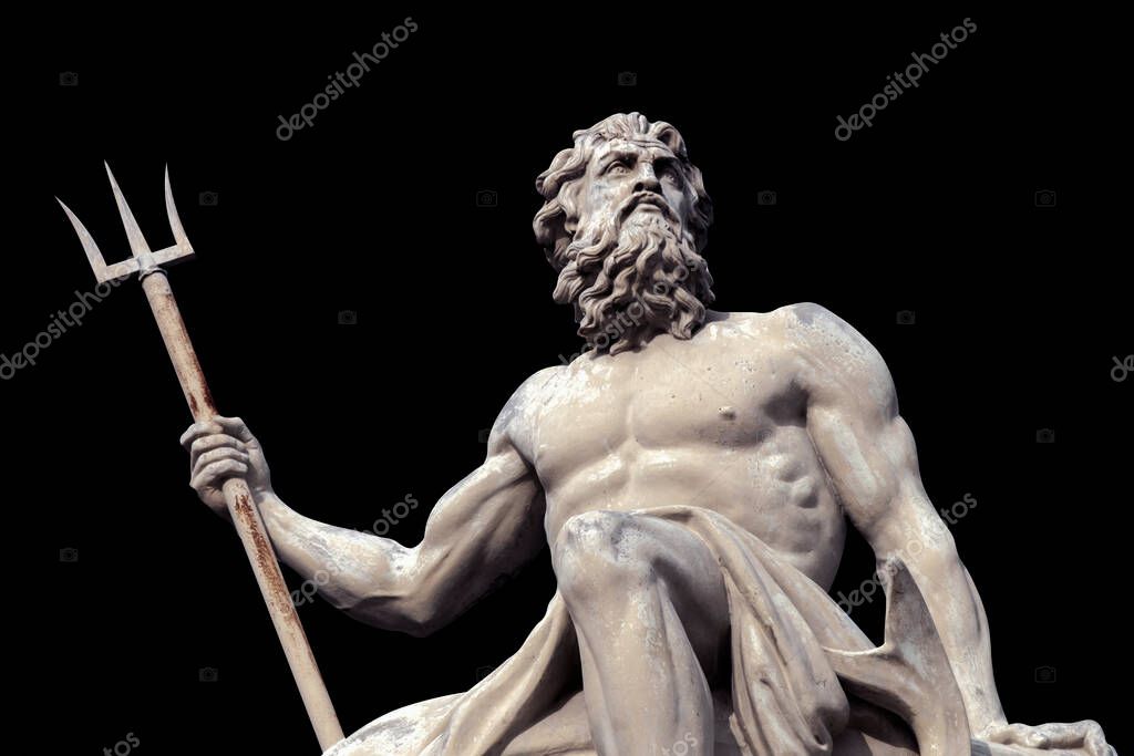 El poderoso dios del mar y los océanos Neptuno (Poseidón) La antigua ...
