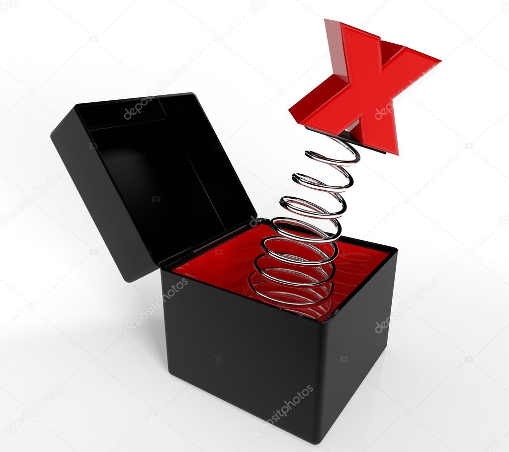 "X" in box Stock Photo by ©SerVikOs 36990117