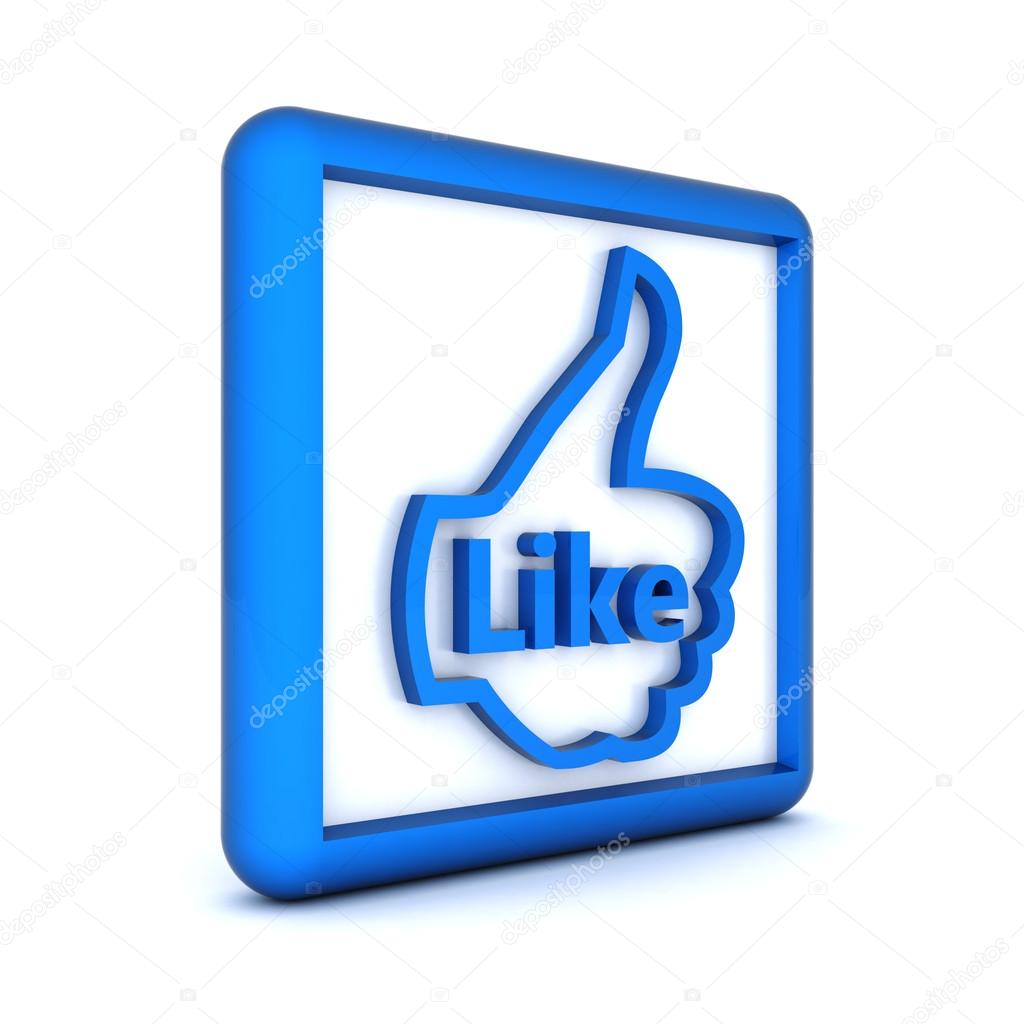 Like symbol isolated on a white background — Stock Photo © MrGarry ...