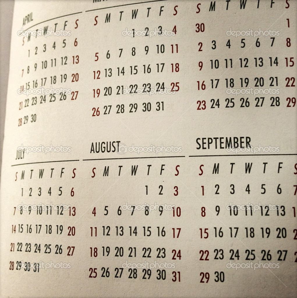 Calendar Stock Photo by ©stillfx 30082513