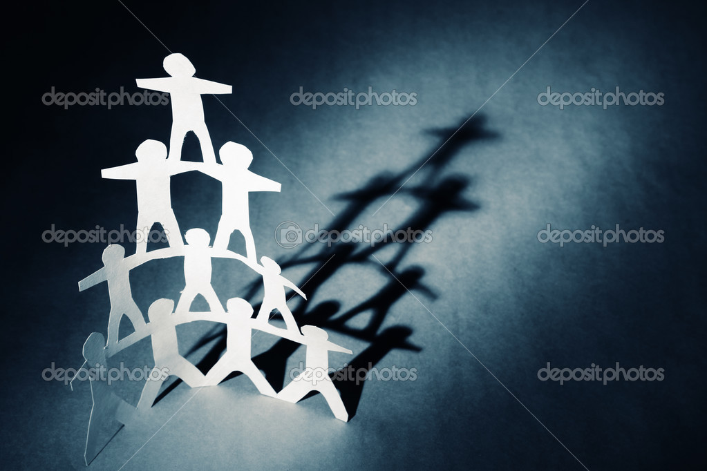 Human pyramid Stock Photo by ©stillfx 43719519