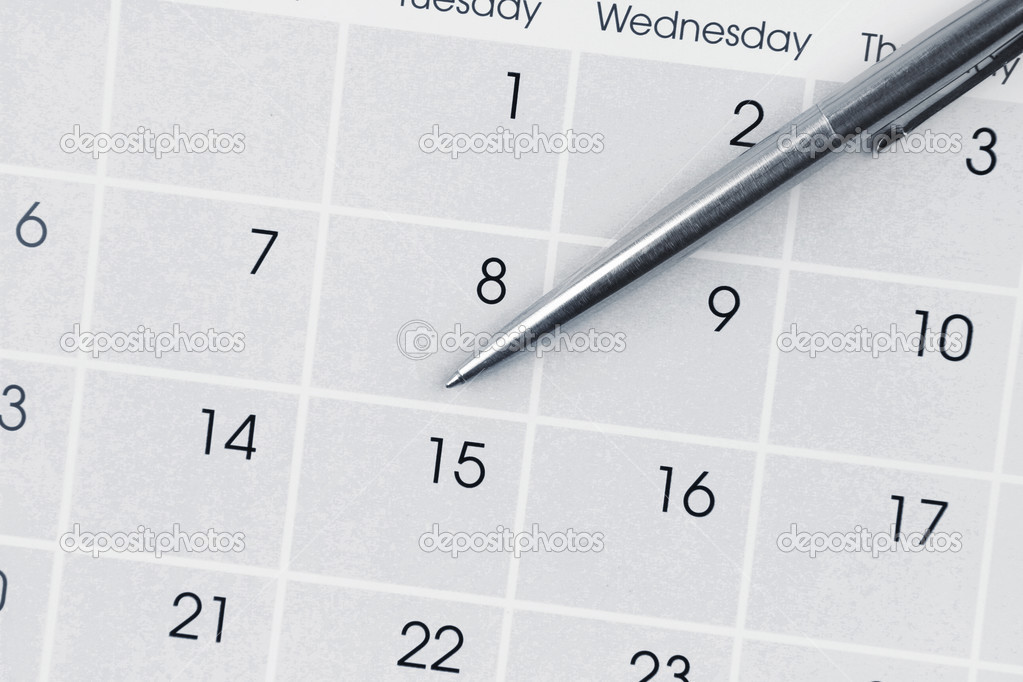 Pen and calendar — Stock Photo © stillfx #48653821