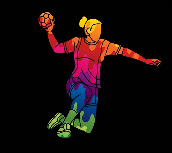 100,000 Female handball Vector Images | Depositphotos