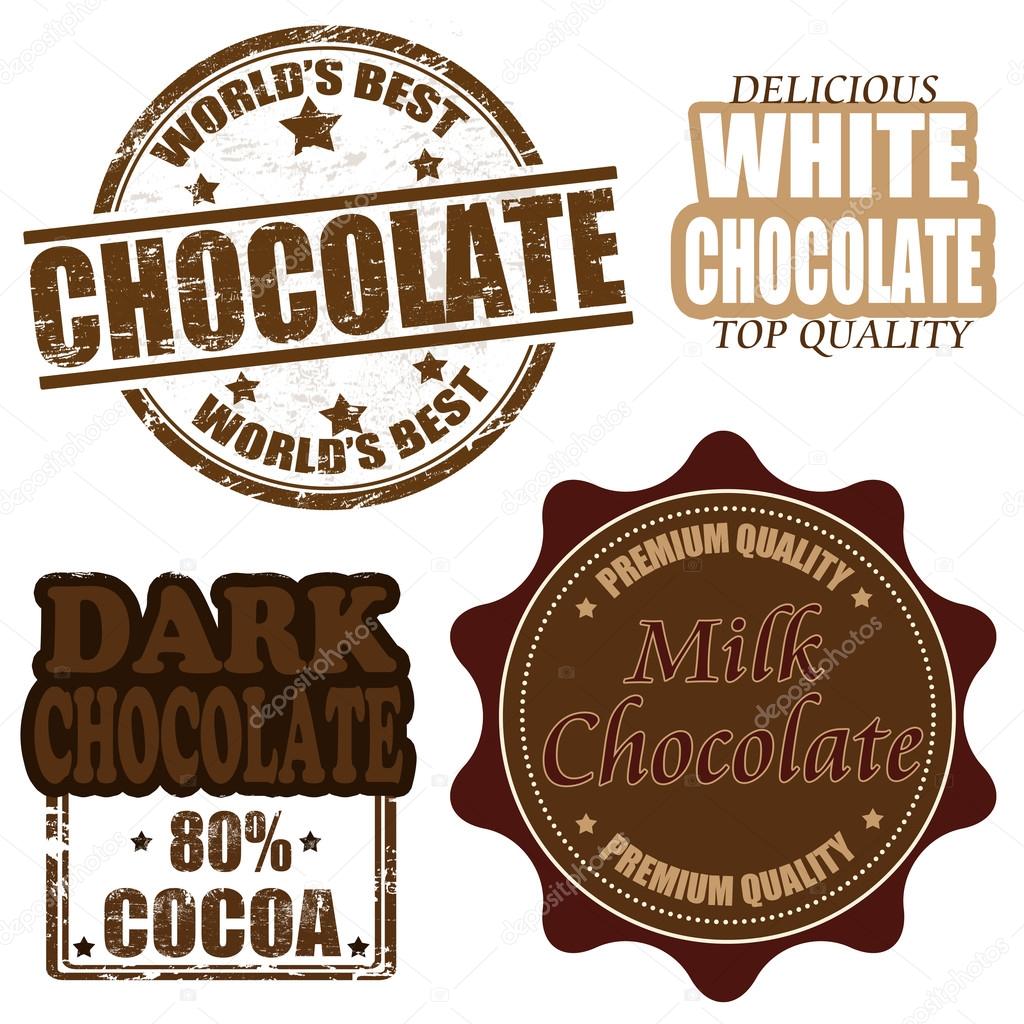 Set of chocolate stamps and labels Stock Vector Image by ©roxanabalint ...