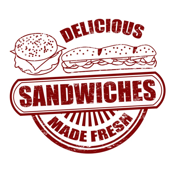 Sandwich stamp Vector Art Stock Images | Depositphotos
