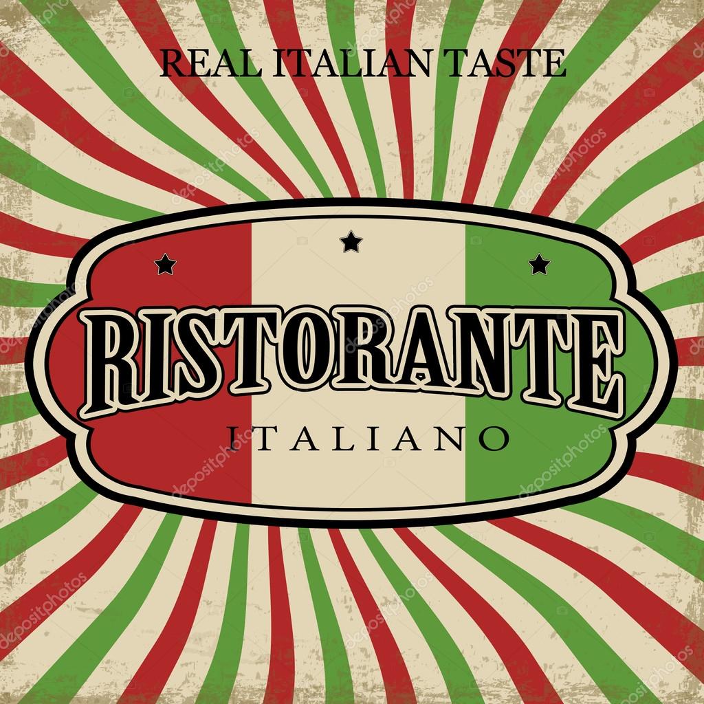 Italian Restaurant vintage poster Stock Vector Image by ©roxanabalint ...