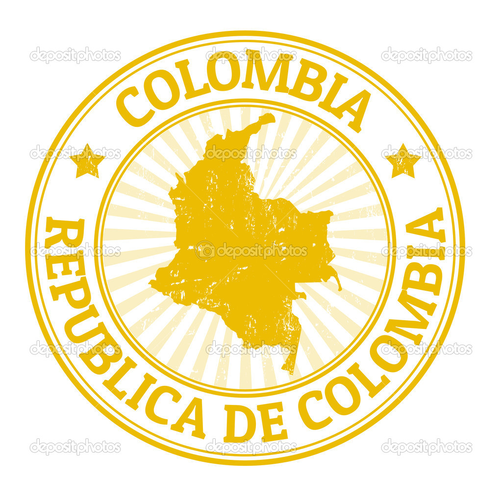 Sello de Colombia — Vector de stock © roxanabalint #30752419