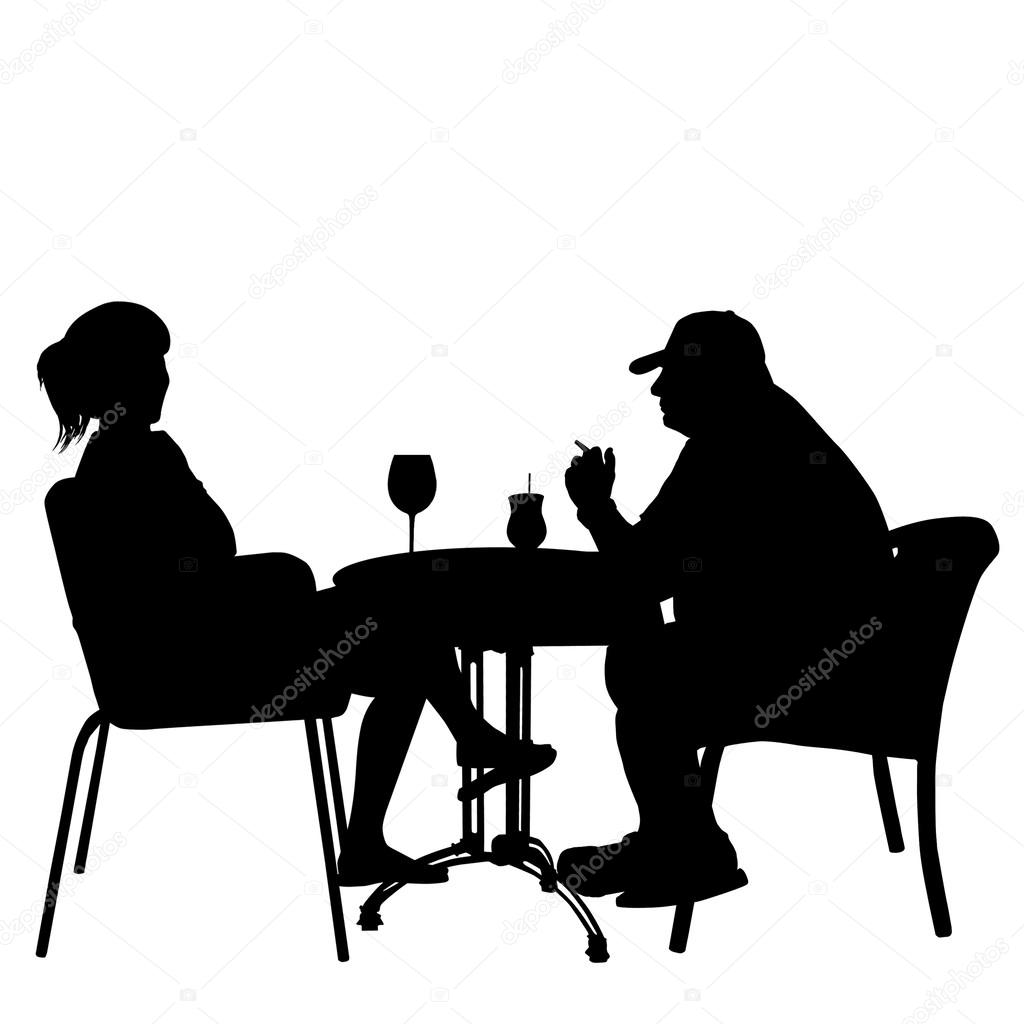 Couple in cafes Stock Vector Image by ©roxanabalint #30832365