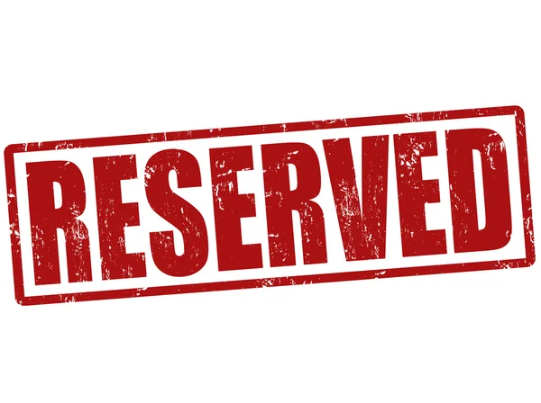 Reserved sign Vector Art Stock Images | Depositphotos