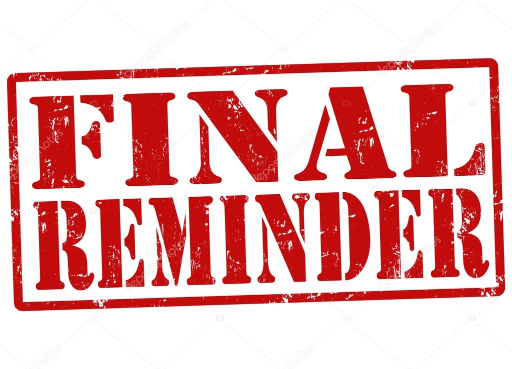 Final reminder stamp Stock Vector Image by ©roxanabalint #32529027