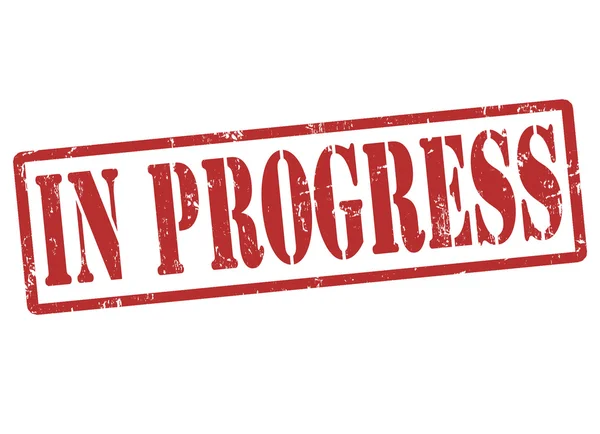 In progress stamp — Stock Vector © roxanabalint #33427699