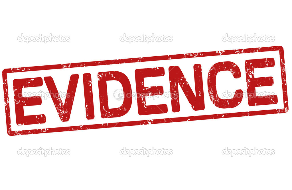 Evidence stamp — Stock Vector © roxanabalint #36639613