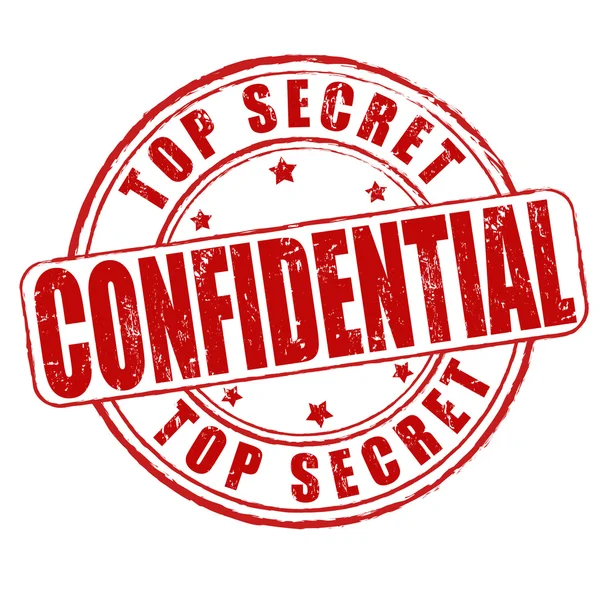 Top secret, confidential stamp — Stock Vector © roxanabalint #37684559