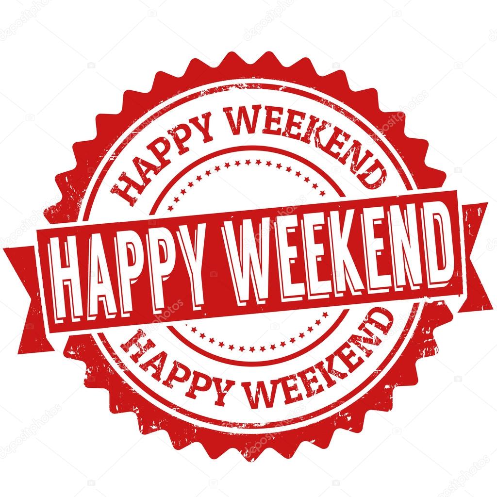 Happy weekend stamp — Stock Vector © roxanabalint #39423881
