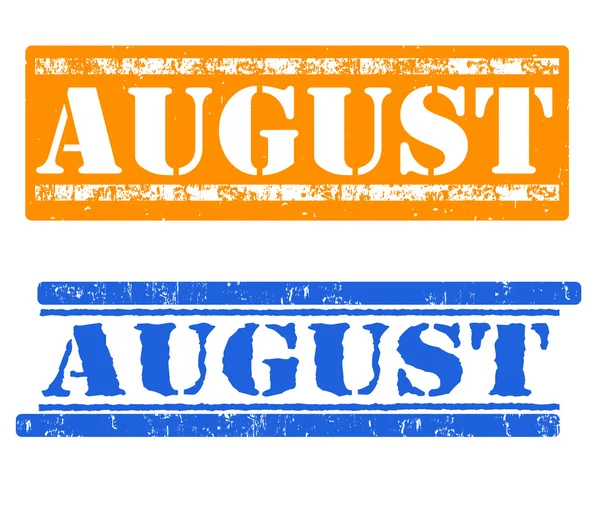 August stamp Stock Vector Image by ©roxanabalint #52540757