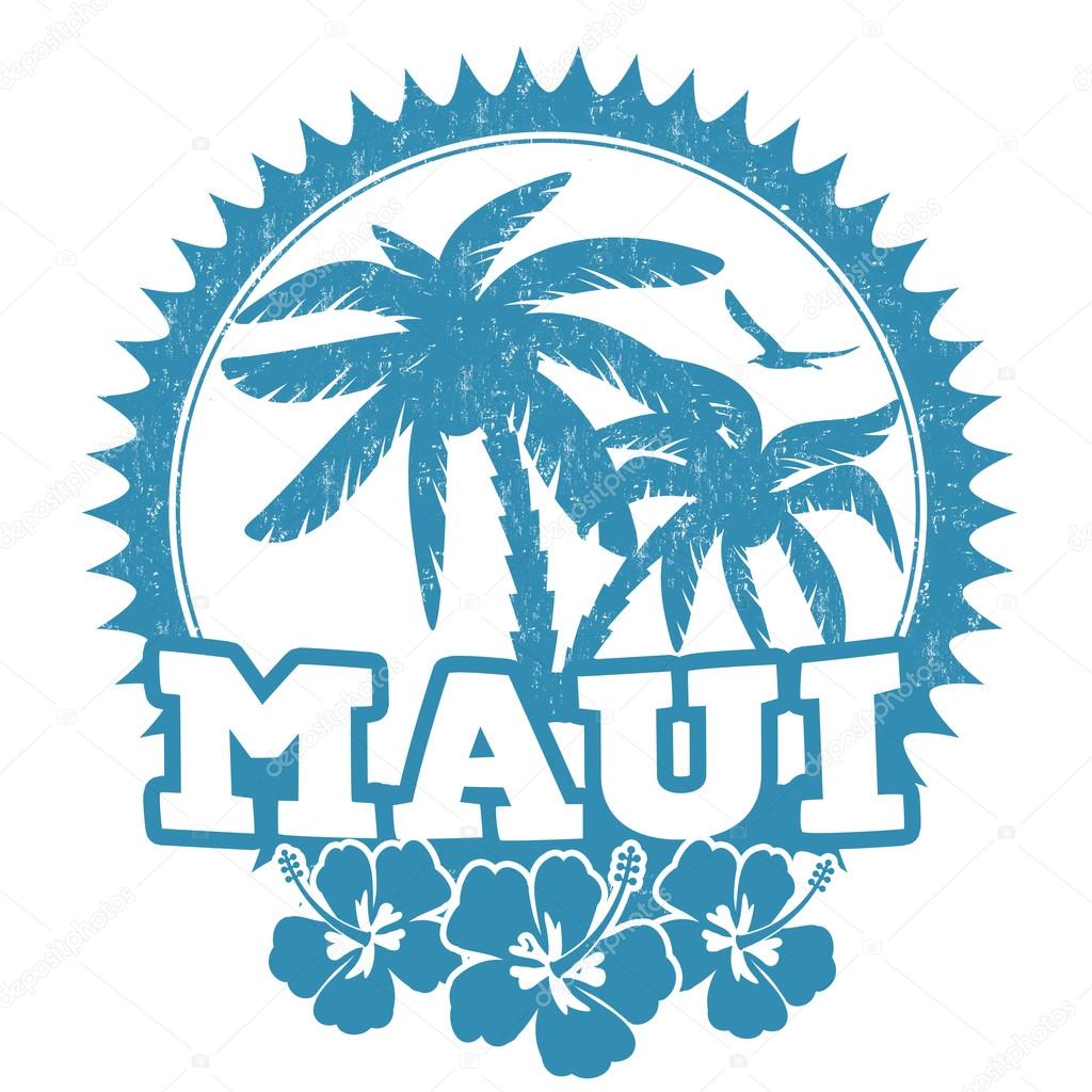 Maui stamp Stock Vector by ©roxanabalint 41906141