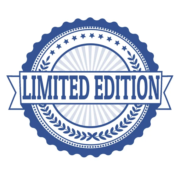 Limited Edition Label Stamp White Background Vector Illustration Stock ...