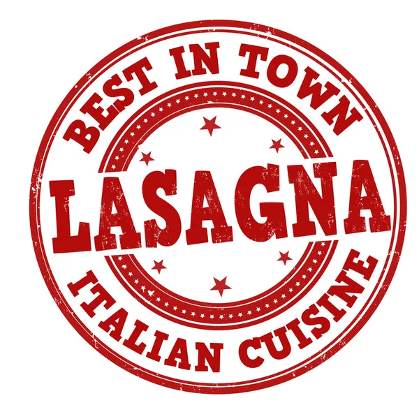 Lasagna label Vector Art Stock Images | Depositphotos