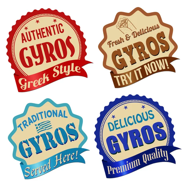 Greek gyros Vector Art Stock Images | Depositphotos