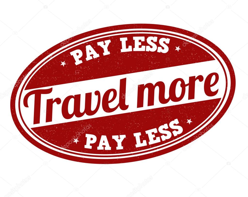 Travel more pay less stamp Stock Vector Image by ©roxanabalint #49774833