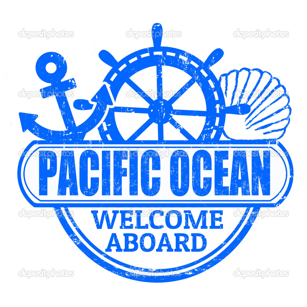 Pacific Ocean stamp Stock Vector Image by ©roxanabalint #51418581