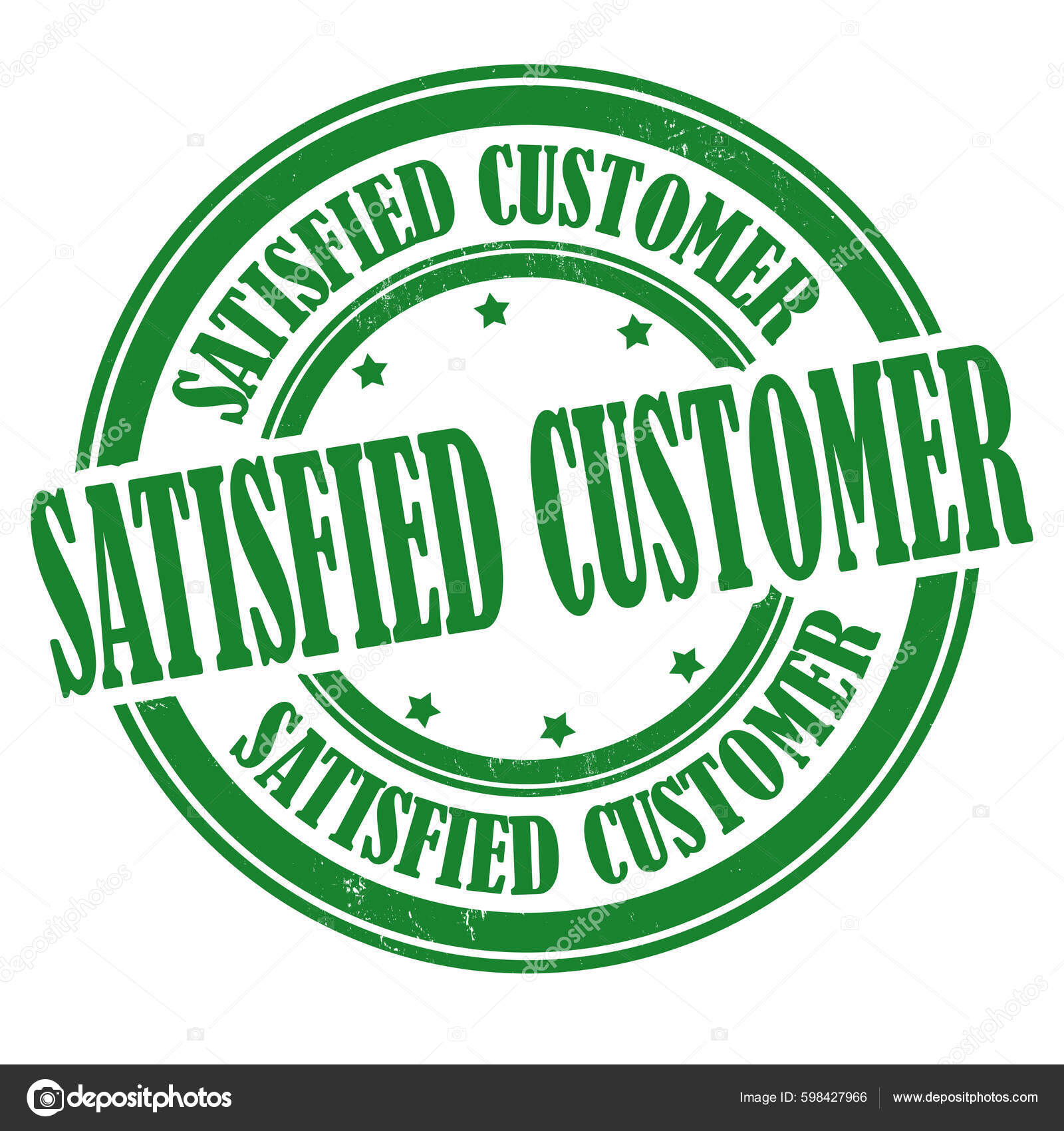 Satisfied Customer Grunge Rubber Stamp White Background Vector ...