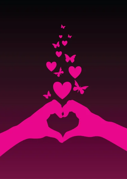 Love Heart Hands Stock Vector Image By ©jameschipper 29937541