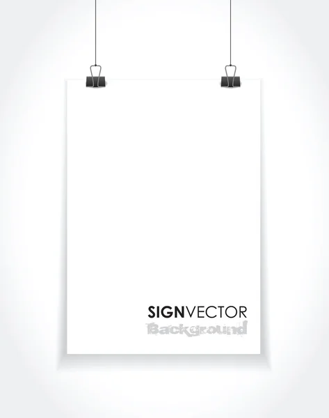 Hanging paper sign Stock Vector Image by ©jameschipper #46024225
