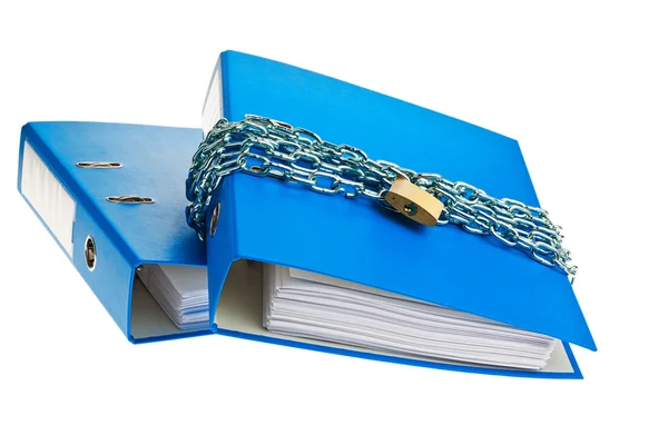 Closed file folder with chain Stock Photo by ©ginasanders 105703946