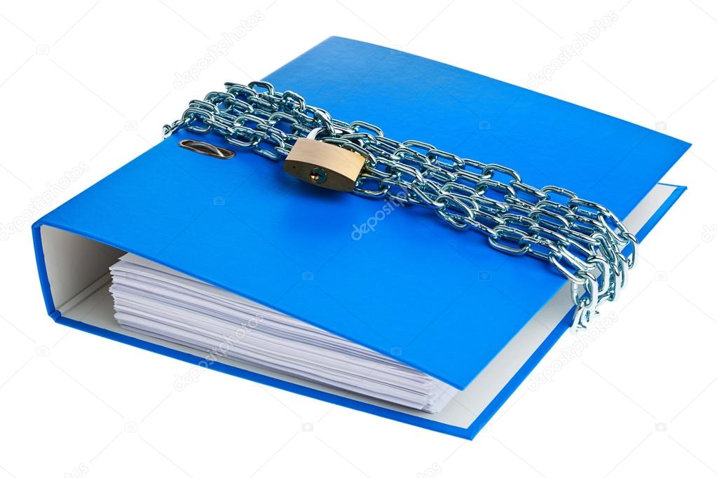 File folders locked with chain — Stock Photo © ginasanders #12574352