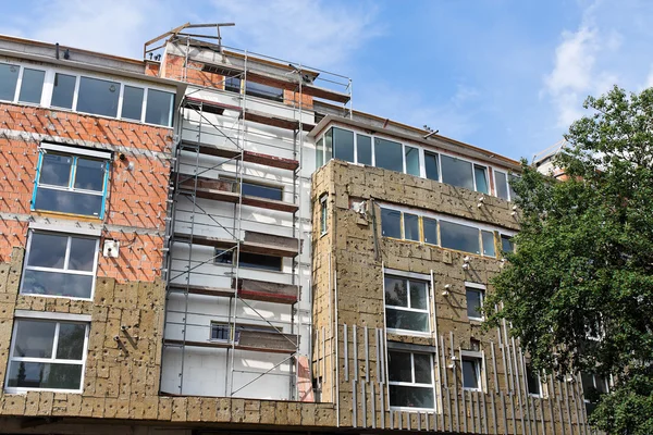 Shell insulation in new residential building - Stock Image - Everypixel