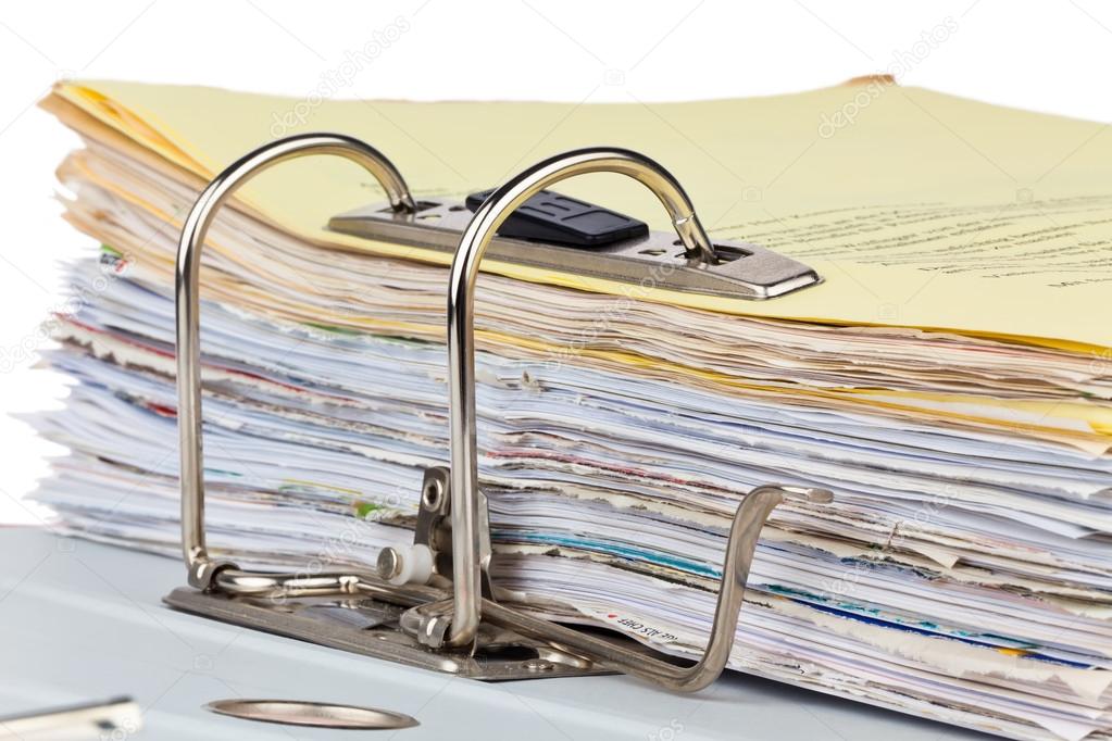 Carpeta de archivos con documentos y documentos 2022