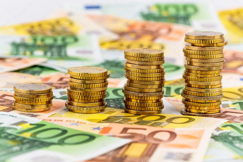 Stack coins, rising curve — Stock Photo © ginasanders #36205011