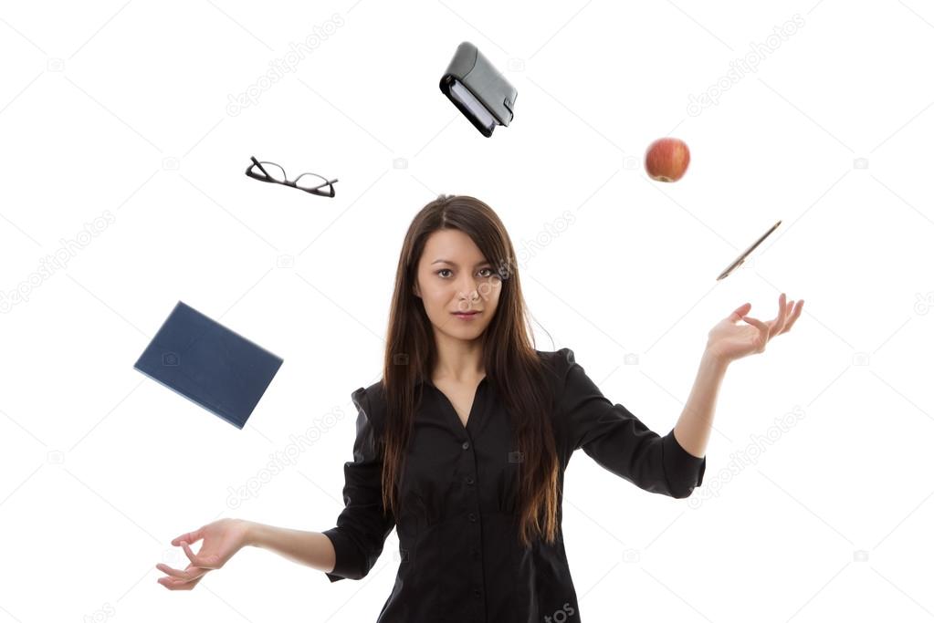 Woman juggling Stock Photo by ©jayfish 47111067