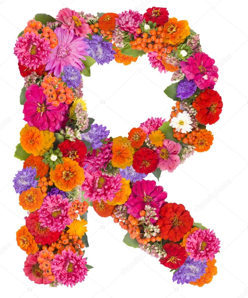 Letter R In Flower